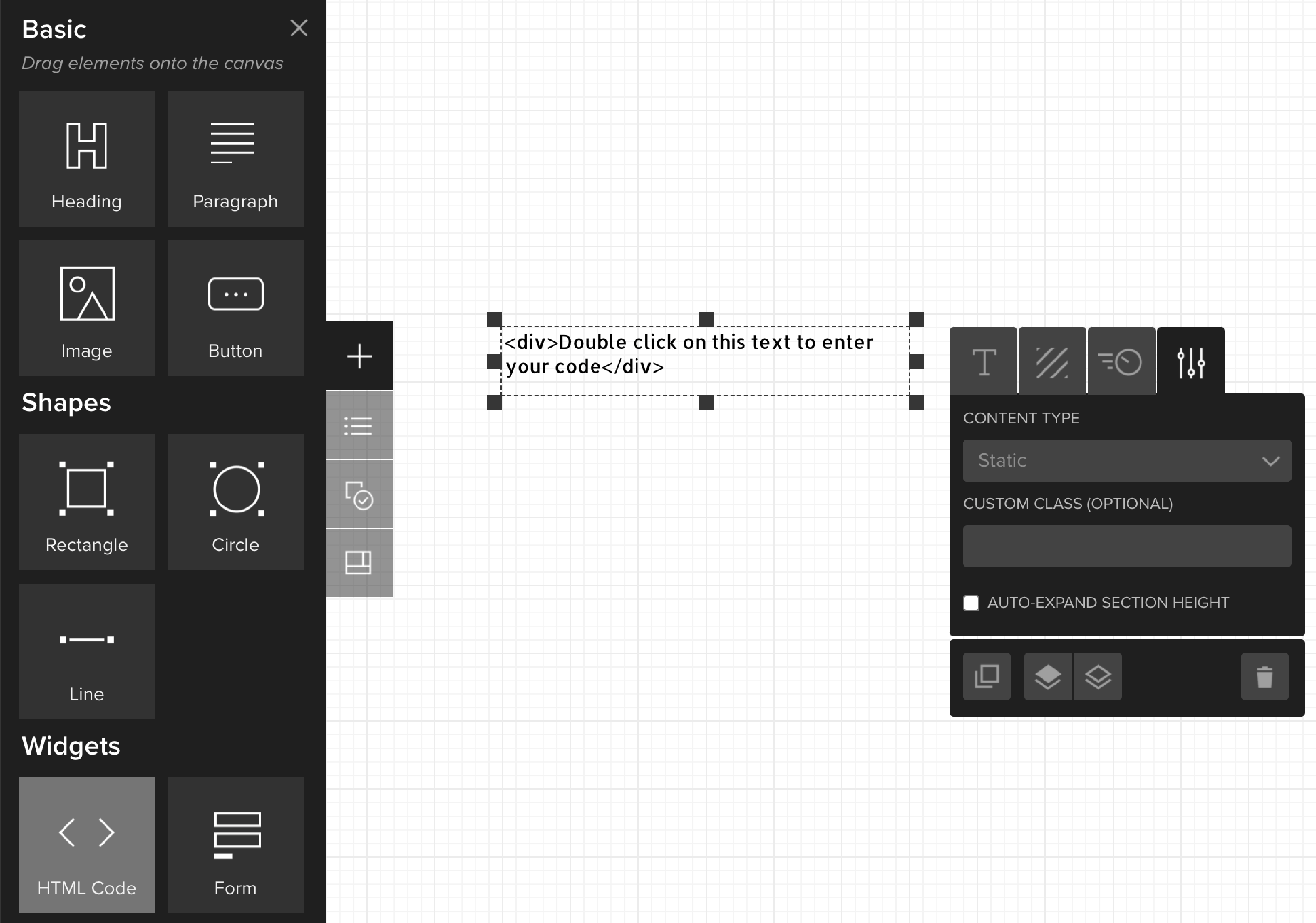 Adding HTML Code Widgets Pixel Together